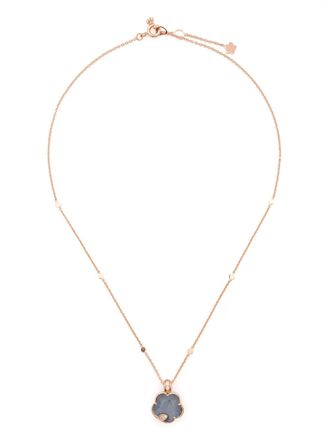 Pasquale Bruni collier Petit Joli Lunaire en or rose 18ct pav&eacute; de diamants