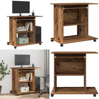 vidaXL Schreibtisch Altholz-Optik 80x50x75 cm Holzwerkstoff - Vidaxl