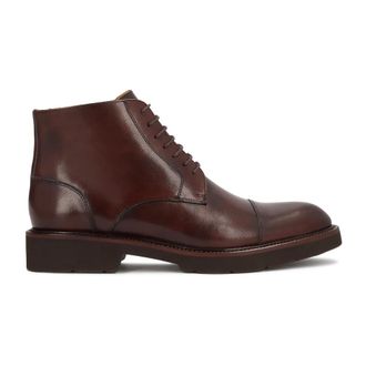 Kazar Kazar Braune Schn&uuml;rstiefeletten mit Kappe - - Shoes - Herren - Braun - 46 EU