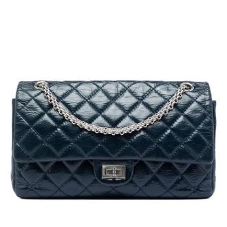 Chanel Sac bandouli&egrave;re Reissue Double Flap Pre-owned - Femme - Pre-owned - Bleu - Taille: ONE Size