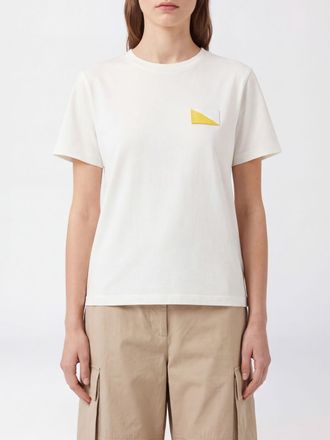 Loewe T-Shirt mit Rundhalsausschnitt aus Baumwollmischung und zweifarbigem abstraktem Druck