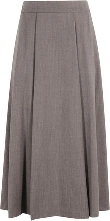 Kiltie jupe évasée à design plissé - Gris