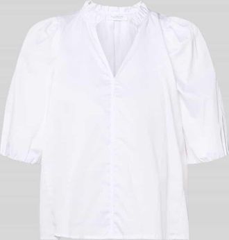 Rich & Royal Regular Fit Bluse mit V-Ausschnitt