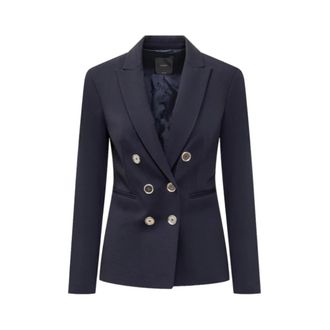 Pinko Blauer Blazer mit Metallkn&ouml;pfen - - Jackets - Damen - Blau - 2XL