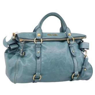 Miu Miu Sac &agrave; main Pre-owned - Femme - Pre-owned - Bleu - Taille: ONE Size