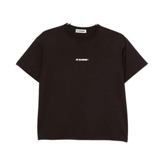 Jil Sander Stilvolles Marrone T-Shirt f&uuml;r Frauen - - Tops - Damen - Schwarzk - XS