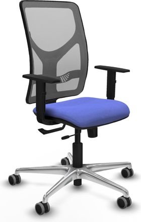 Piqueras y Crespo Stuhl aus PC, neigbar, mit 1D-Armlehnen, h&ouml;henverstellbare Lendenwirbelst&uuml;tze, ausgestattet mit Synchron/Traslack und Schneideschaum, mit Rollen von 6