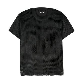 Junya Watanabe Schwarze Panel T-shirts und Polos - - Tops - Damen - Schwarzk - M
