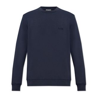 Woolrich Crewneck Sweatshirt mit Logo - - Sweatshirts & Hoodies - Herren - Blau - L