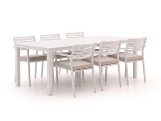 Bellagio la vita attrattiva Bellagio Rumo/Menzano 220cm dining tuinset 7-delig stapelbaar