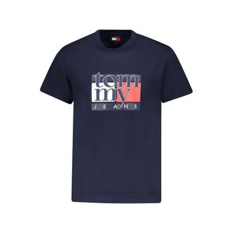 Tommy Hilfiger Blaues Baumwoll-Herren-T-Shirt