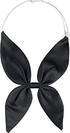 Allegra K Noeud de cravate pré-noués réglable Noeuds papillon de costume de marin pour les femmes Noir Taille unique