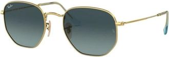 Ray-Ban unisex, Accessoires, Jaune, Taille: 54 MM Hexagonal Lunettes de soleil