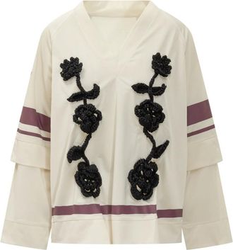 Ganni Femme, Blouses et Chemises, Multicolore, Taille: 34 FR League Long Sleeve