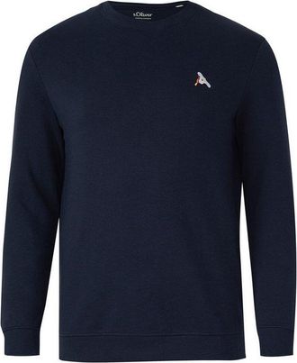 s.Oliver Sweatshirt Sweatshirt Weiches Sweatshirt mit Artwork im Relaxed Fit, Wintersport-Kollektion