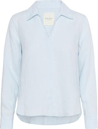 Part Two Langarm - Hemd NataleePW 48, Ice Water 48