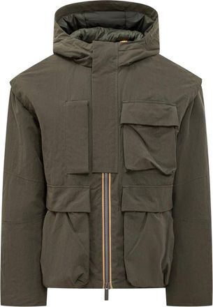 K-Way Homme, Vestes, Vert, Taille: XL Parka &agrave; capuche