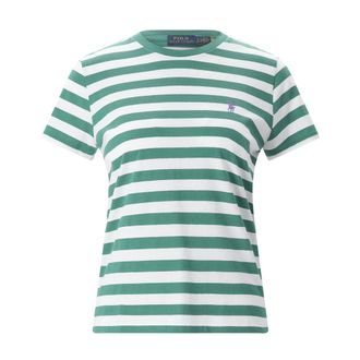 Polo Ralph Lauren Femme, Tops, Vert, Taille: 38 FR T-shirt col rond classique
