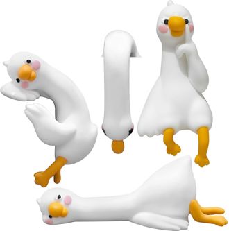 Generic Monitor-Figur - Handgefertigtes Wasservogelstatue Set, kompakte dekorative Silhouettensembel, k&uuml;nstlerischer Epoxid-Displayakzent, saisonale Stimmungs