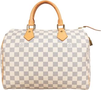 Louis Vuitton Crossbody Bags - Louis Vuitton Damier Azur Monogram Speedy 30 Handb - Gr. unisize - in Braun - f&uuml;r Damen
