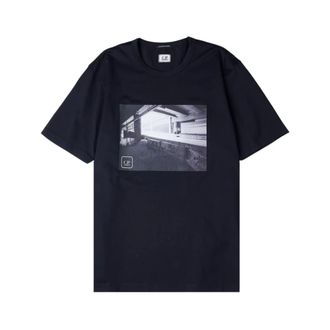 C.P. Company C.p. Company - T-shirt Metropolis Series - Homme - Tops - Bleu - Taille: 2XL
