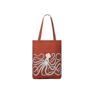 Inou&iuml; Editions Shopper Bag Octopus - - Bags - Damen - Rot - ONE SIZE