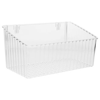 Artibetter Wandmontierter Ablagekorb mit Ablauflöchern Transparenter Organizer für Küche und Badezimmer Großer Stauraum Abnehmbar und Platzsparend für Spüle und 