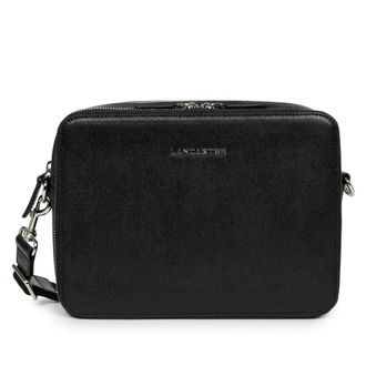 Lancaster Herren Leder Umh&auml;ngetasche Delphino Lucas - - Bags - Herren - Schwarzk - ONE SIZE