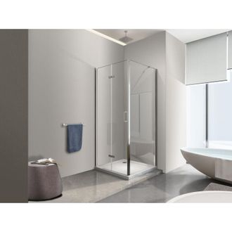 Nala Nala - Douche pliante avec ouverture vers linterieur et un paroi fixe h. 190 - 77,5-80 Fixe - 72,5-75 Porte