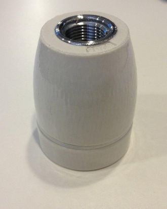 Relco Fassung aus Porzellan, E27, Gewinde: 3/8-Zoll (=0,95 cm)
