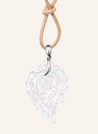 Tamara Comolli Tamara Comolli Anh&auml;nger Pendant India Small Mother Of Pearl White Aus 18 Karat Wei&szlig;gold Und Perlmutt silber