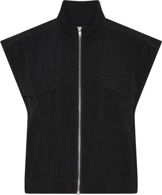 Bruuns Bazaar Femme, Vestes, Noir, Taille: 46 FR MasaolaBBVika Waistcoat