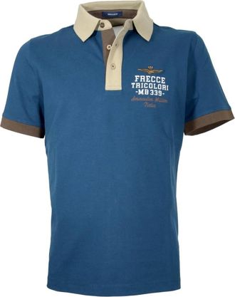 Aeronautica Homme, Tops, Bleu, Taille: L 261Po1908Up00191 Polo