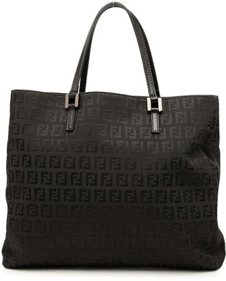 Fendi Shopper - Zucchino Canvas Tote - Gr. unisize - in Schwarz - für Damen