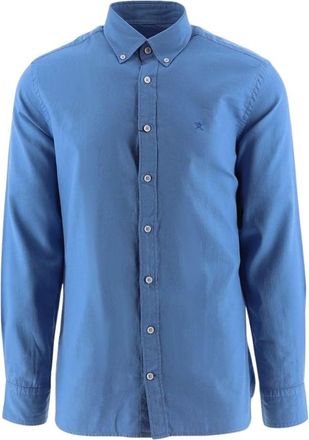 Hackett Homme, Chemises, Bleu, Taille: XL Chemise Oxford Teinte en Pi&egrave;ce