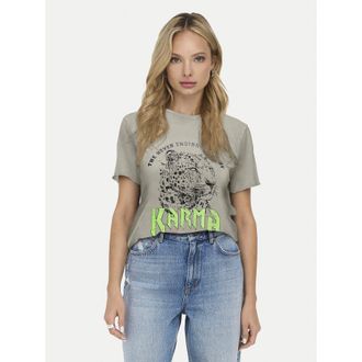 Only T-Shirt Lucy 15307412 Grau Regular Fit