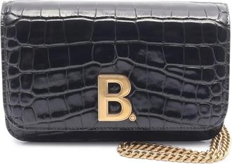 Balenciaga sac porté épaule en cuir verni (années 2010) - Noir