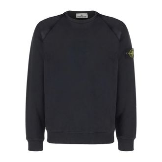 Stone Island Homme, Sweatshirts et sweats &agrave; capuche, Bleu, Taille: XL SweaT-shirt avec &eacute;cusson logo