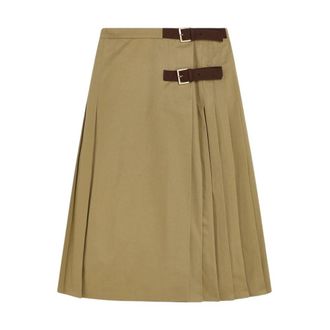 Semicouture Plissee-Midirock - - Skirts - Damen - Gr&uuml;n - S