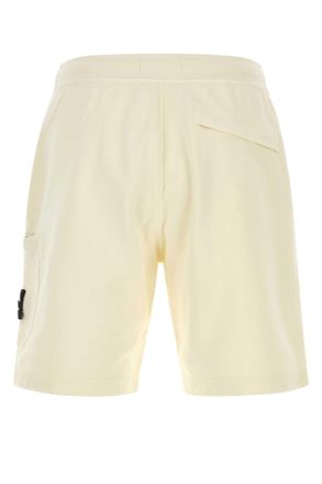 Stone Island Ivory Short Exterior: Cotton