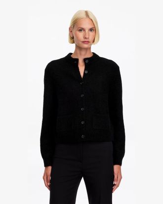 Arket Strickjacke Aus Einer Alpaka-Wollmischung -Schwarz
