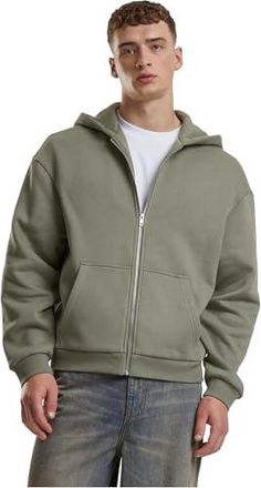 Urban Classics Tb7284-fluffy Zip Hoody Maillot de survêtement, Vert paléolive, XXL Homme