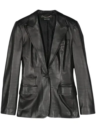 Gucci blazer à simple boutonnage (années 2000) - Noir