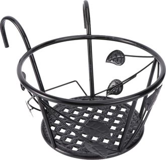 Cabilock 1stück Hängender Blumenständer Aus Schmiedeeisen Robuster Pflanzkorb Für Geländer Für Balkon Und Garten Stilvoller Aufbewahrungsbehälter Für Blumen Un