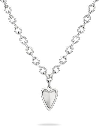 Liebeskind BERLIN Necklace - Halskette aus Edelstahl - Silber - Ankerkette verstellbar bis 50 cm - wasserfest & hautfreundlich