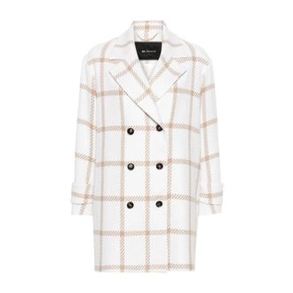 Kiton Eleganter Wei&szlig;er Kaschmir Mantel - - Coats - Damen - Wei&szlig; - M