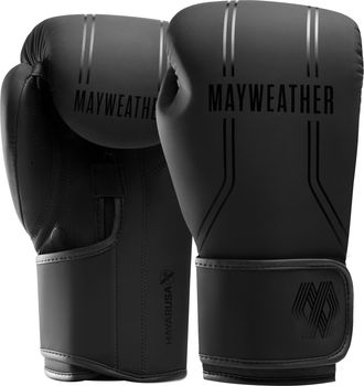 Hayabusa Mayweather Contender Boxhandschuhe f&uuml;r M&auml;nner und Frauen, Schwarz, 12 Unzen