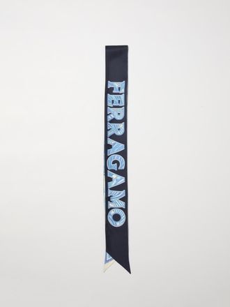 Ferragamo Seidentuch FERRAGAMO Damen Farbe Blau