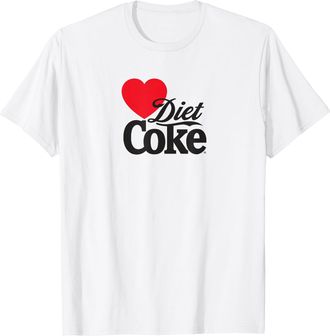 Coca Cola Ware Coca Cola Di&auml;t Cola Love Heart Valentinstag T-Shirt