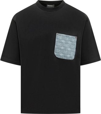 Dsquared2 Homme, Tops, Noir, Taille: M Loose Fit Tee
